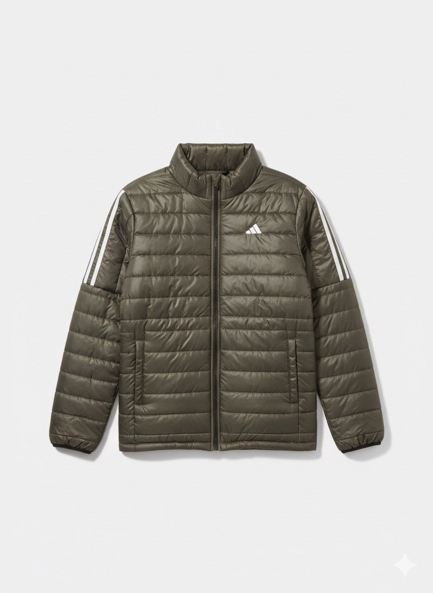 Men’s Full sleeve puffer jacket Army Green – ZF OUTFITS